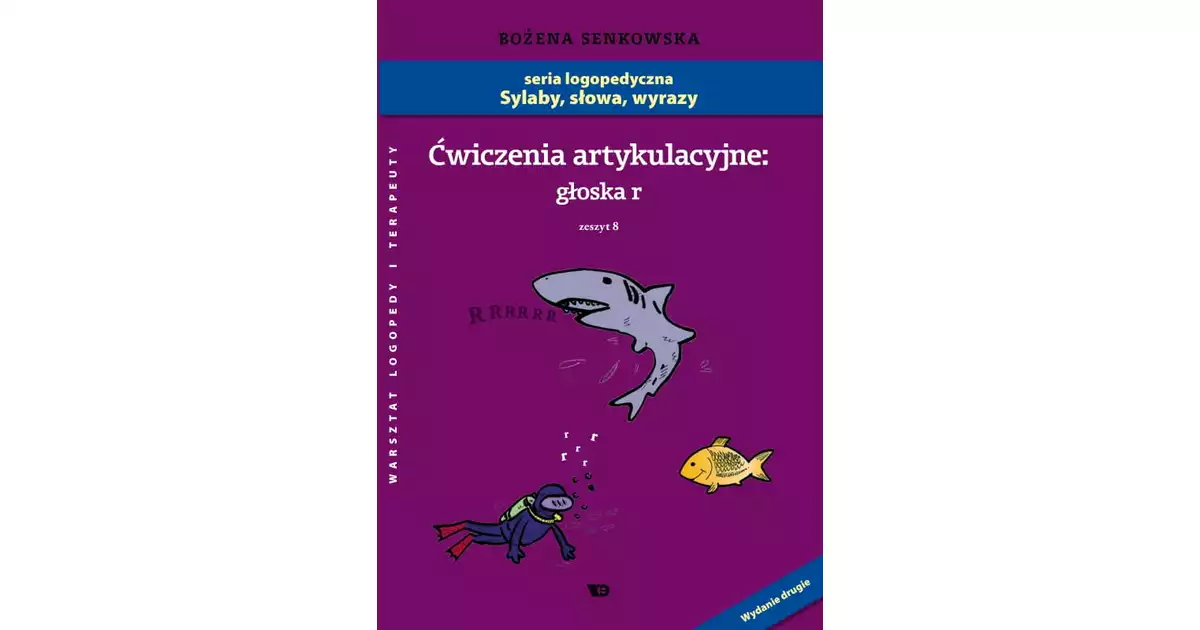 Ćwiczenia artykulacyjne zeszyt 8 głoska R A4 - Bożena Senkowska Szybka ...