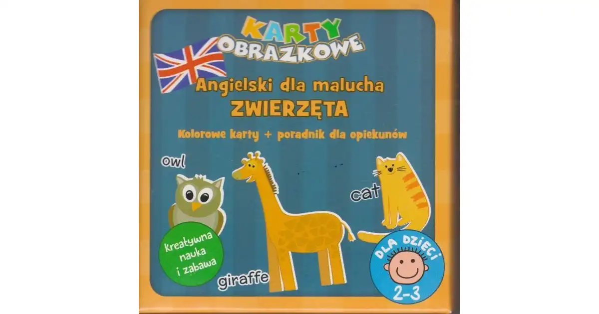 Zwierzęta Angielski dla malucha Karty obrazkowe - Księgarnia internetowa Dedalus.pl