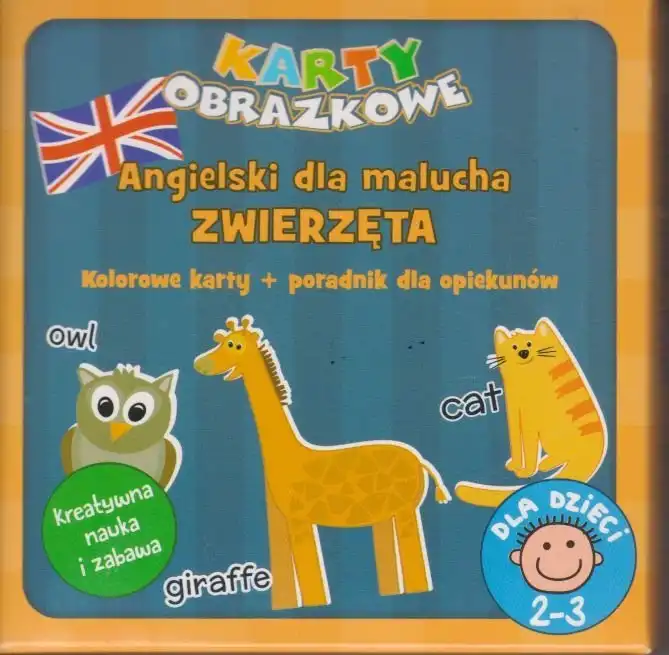 Zwierzęta Angielski dla malucha Karty obrazkowe - Księgarnia internetowa Dedalus.pl