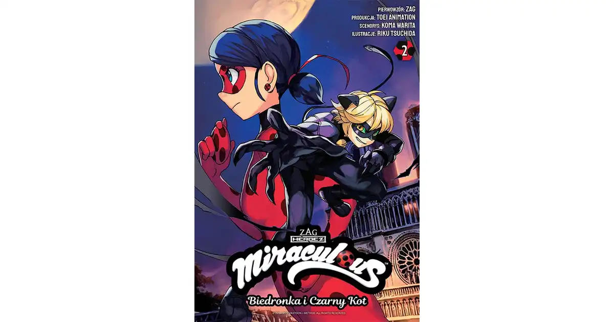Miraculous. Biedronka i Czarny Kot T.2 - Warita Koma,Tsuchida Riku Księgarnia internetowa Dedalus.pl
